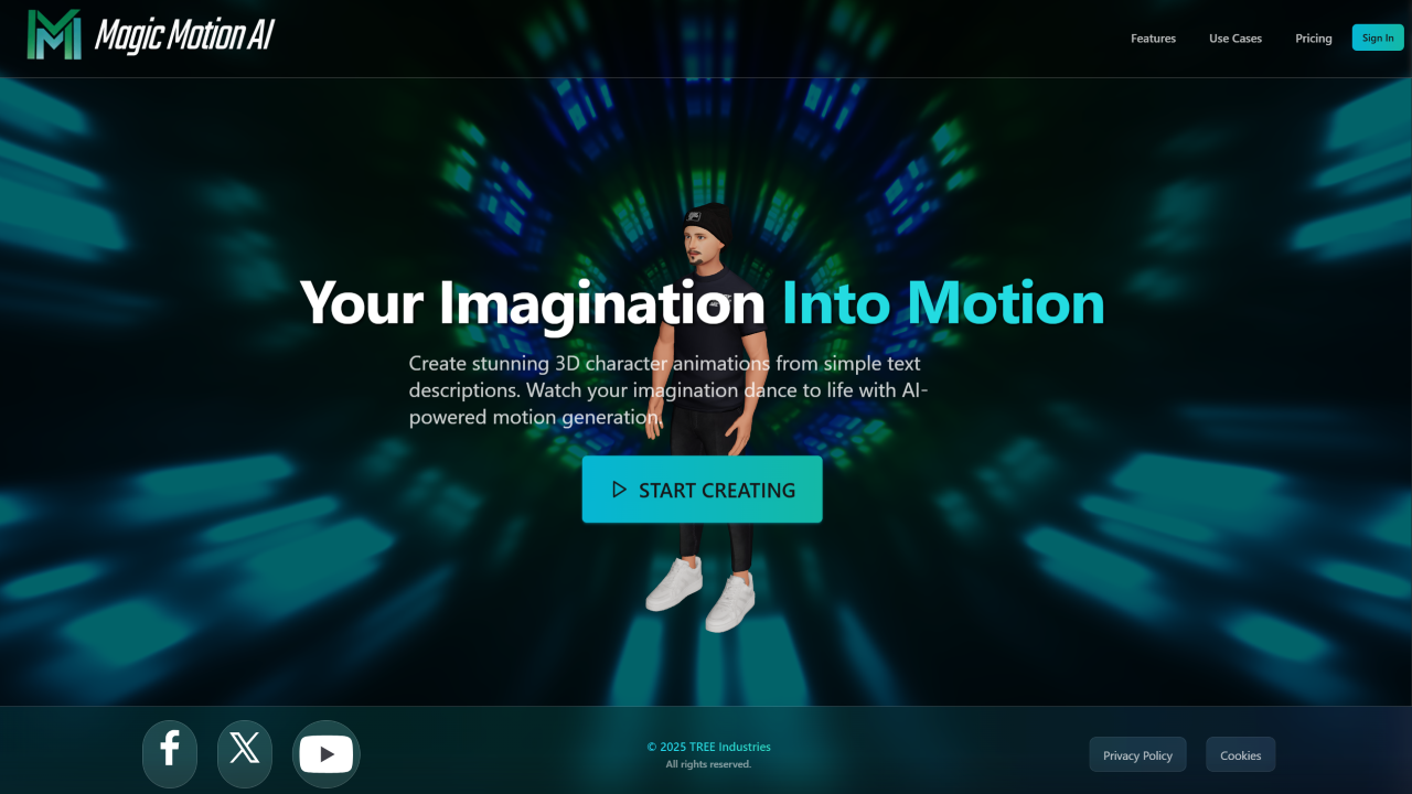 Magic Motion AI - Text to 3D Character Animation | Create Stunning Animations in Seconds